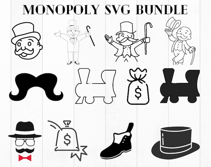 Monopoly Svg Bundle, Monopoly Symbols, Monopoly Characters, Monopoly ...