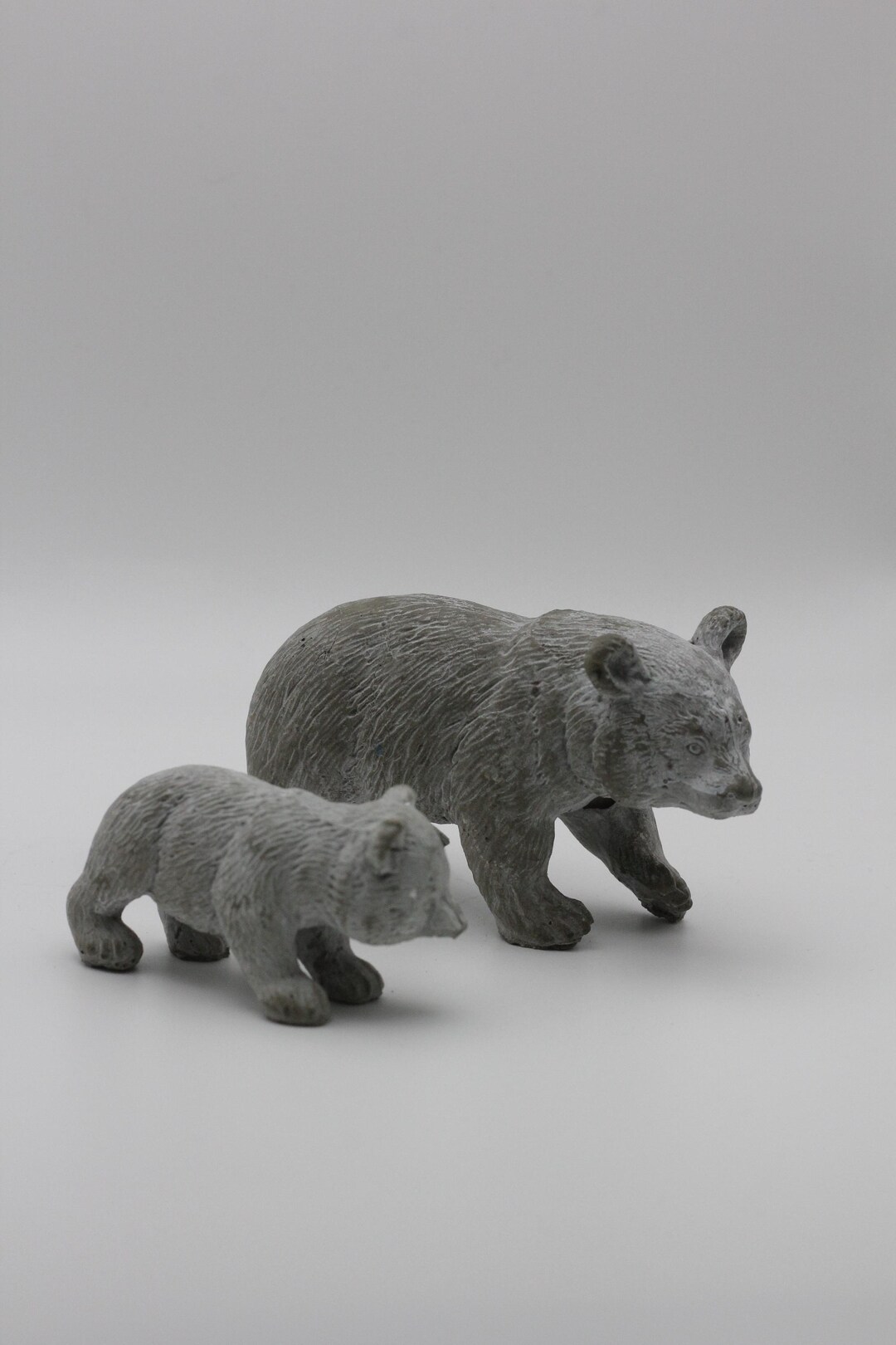Panda Mother and Cub Cement Sculpture – Concrete Animal Statue for ...
