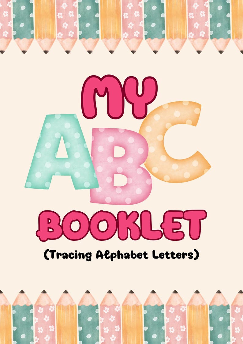 ABC Tracing Booklet – Fun & Printable Letter Practice for Kids! - Etsy