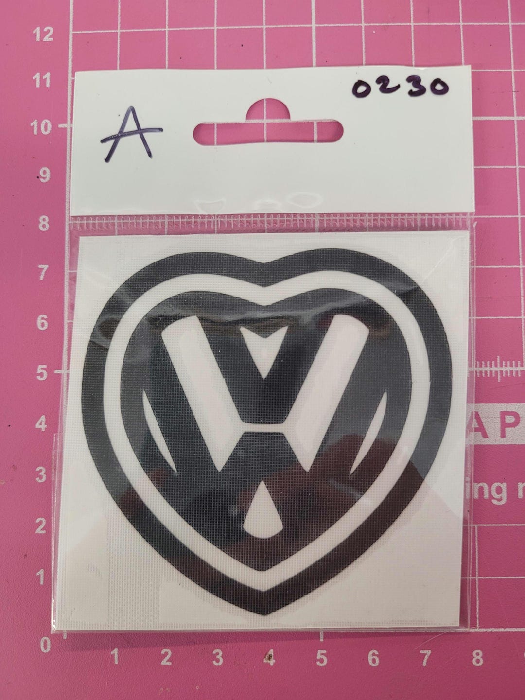 Volkswagen Heart Logo Decal Sticker 0230 - Etsy UK