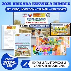 EDITABLE 2025 Brigada Eskwela TEMPLATES - Etsy UK