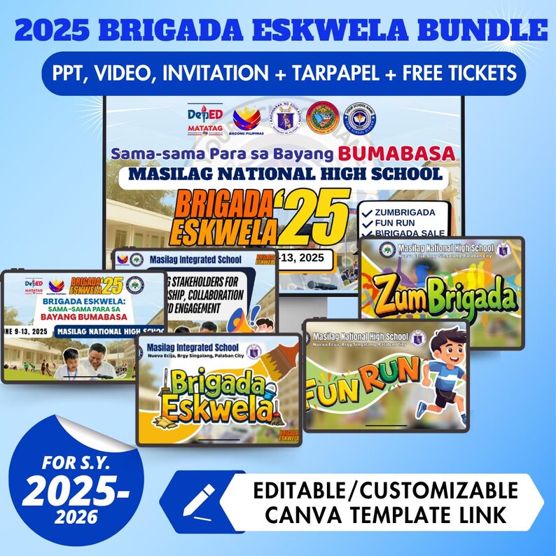 EDITABLE 2025 Brigada Eskwela TEMPLATES - Etsy UK