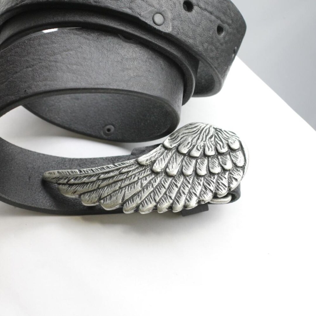 Dark Silver Belt Buckle, Angel Wing Belt Buckle, Wing Buckle, Angel ...