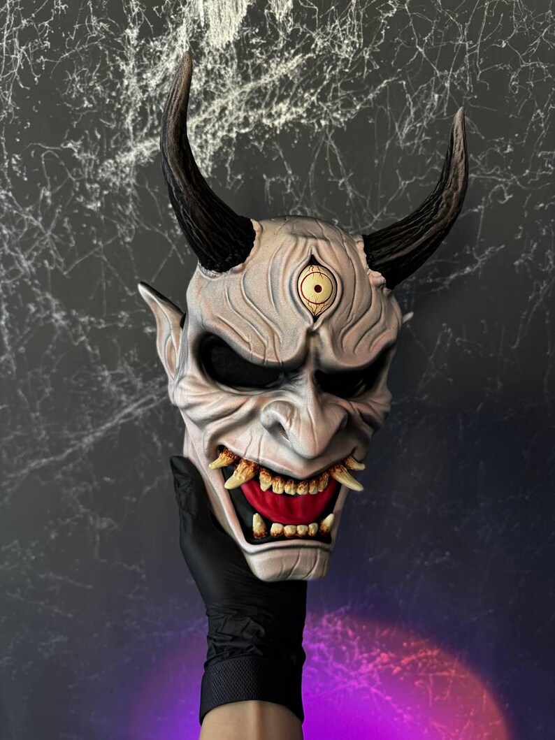 Blue DBD Oni, Japanese Oni Mask, Dead by Daylight Cosplay, Halloween ...