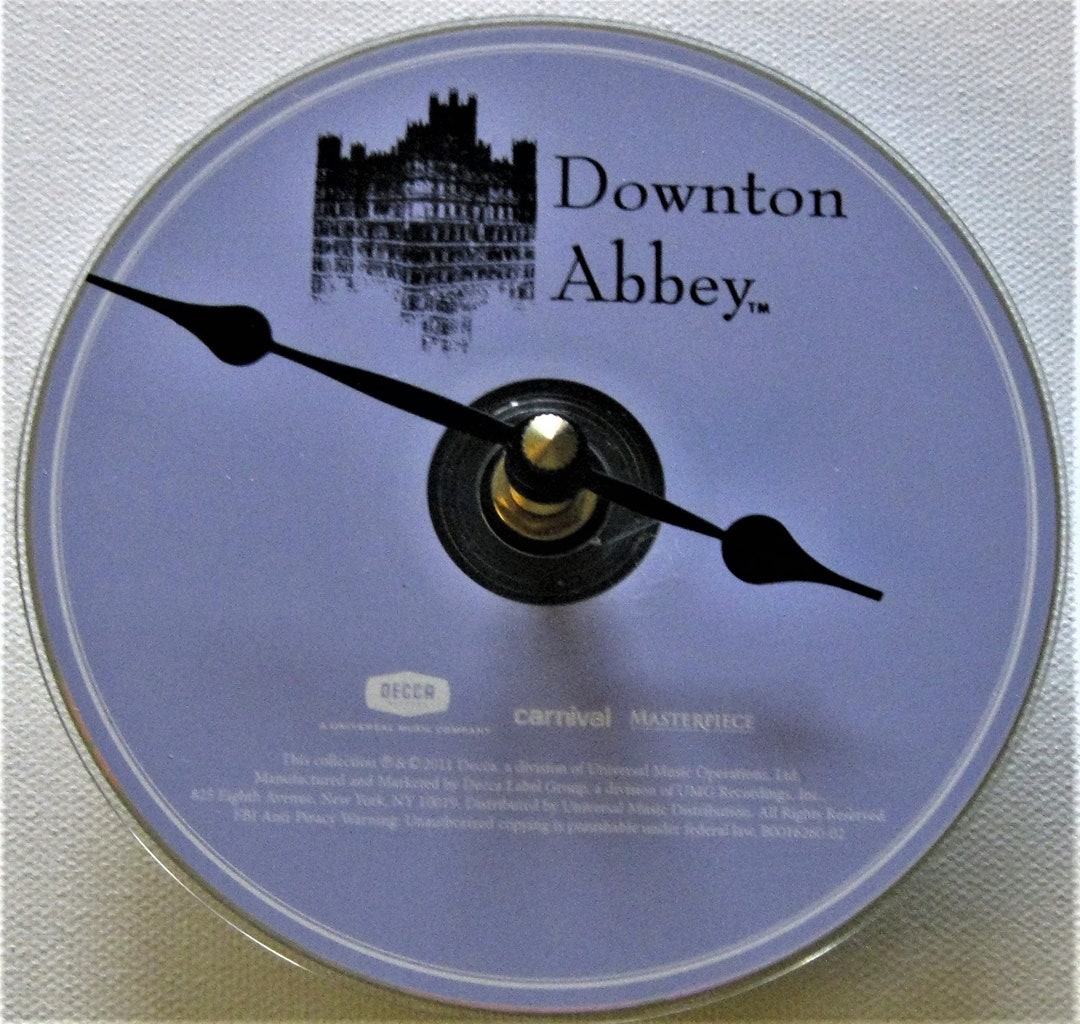 Downton Abbey Clock. Recycled CD. British Drama Series. Small Wall ...