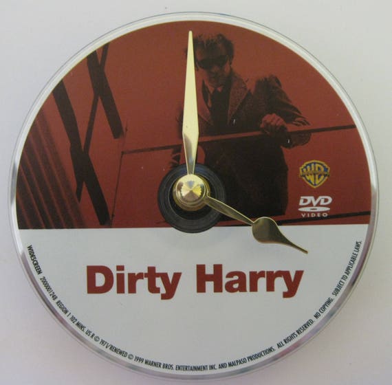 Dirty Harry Clock. DVD Clock. Movie Clock. Clint Eastwood - Etsy