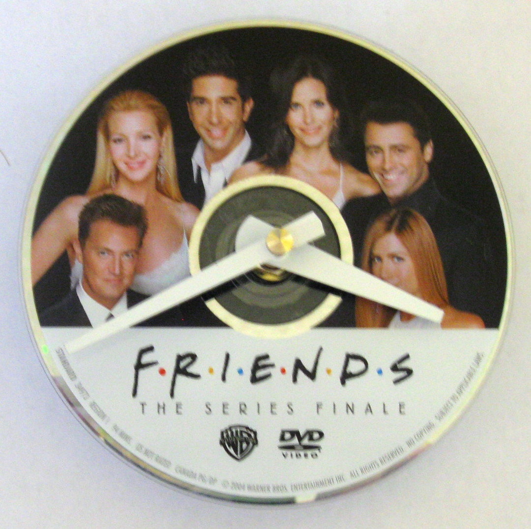 Friends Clock. TV Sitcom Clock. Recycled Record Clock. DVD Clock. TV ...