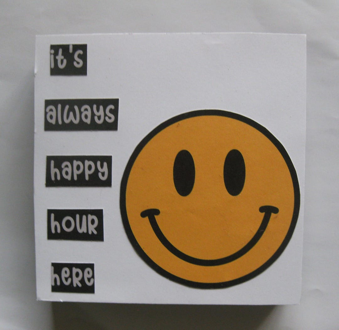 Small Motivational Sign for Shelf or Wall. Welcome Sign. It's Happy ...