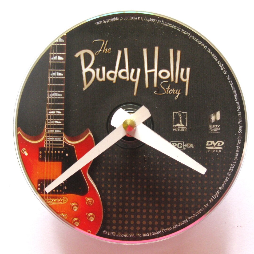 Buddy Holly Clock. the Buddy Holly Story. Rock and Roll Clock. Music ...