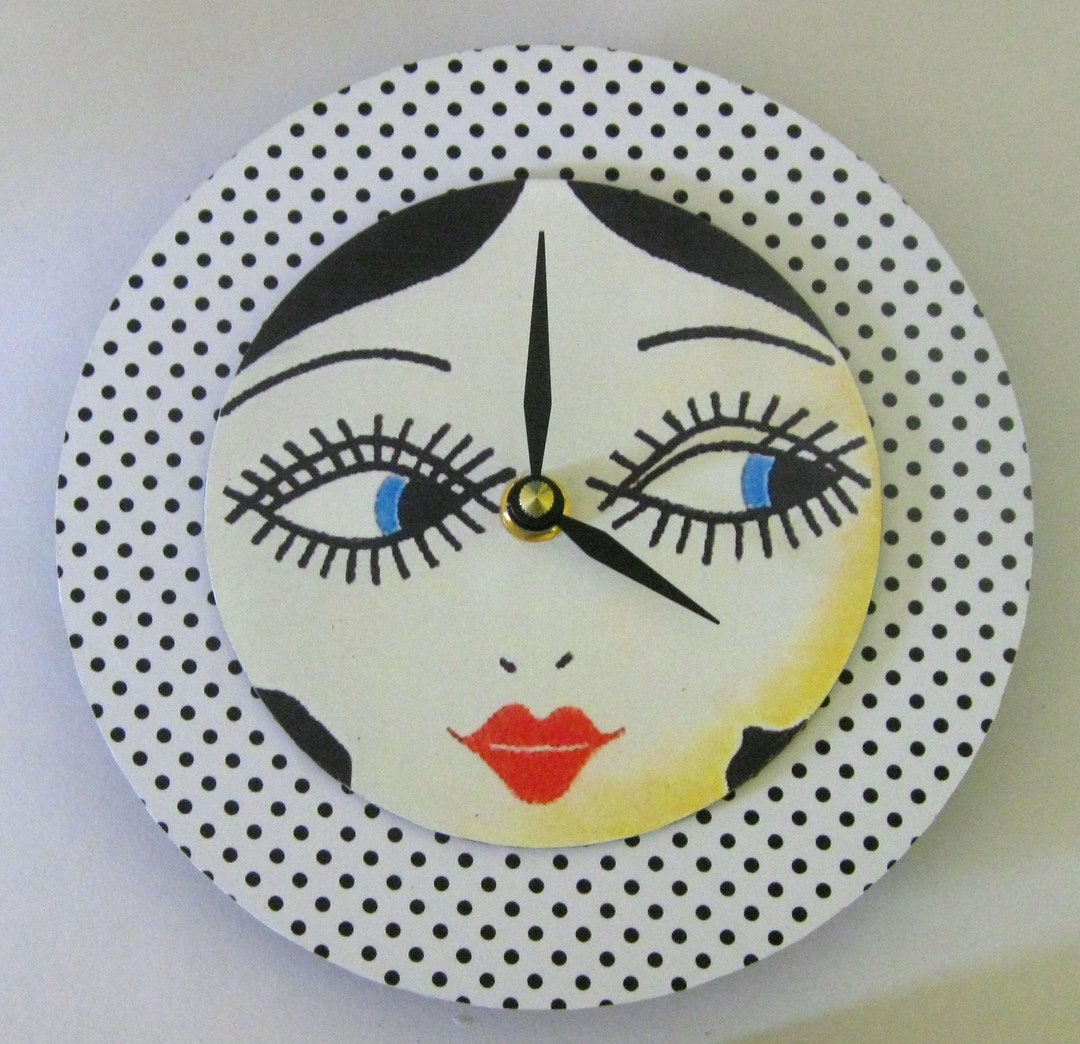 Cupie Doll Wall Clock. Gift Clock for Teenage Girl. Unique Retro ...