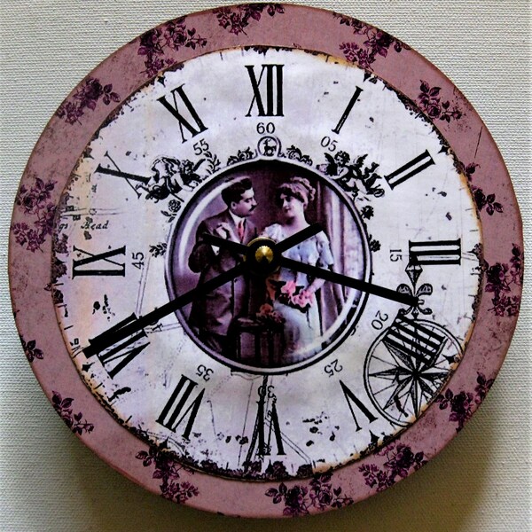 Shabby Chic Clock - Etsy