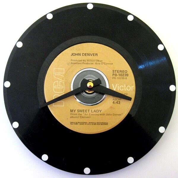 Vinyl Clock - Etsy