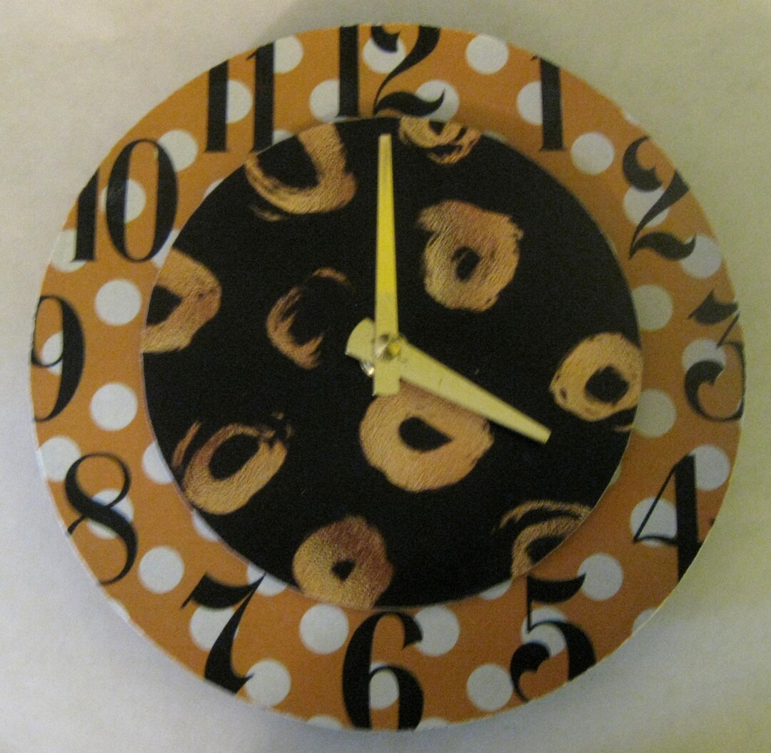 Small Art Clock. 7 in Clock. Modern Minimalist Clock. Kitchen Clock ...