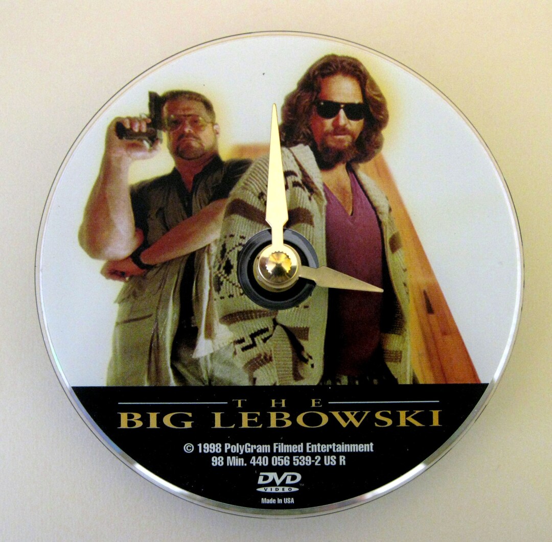 DVD Clock. the Big Lebowski. Movie Clock. Clock Made From a - Etsy