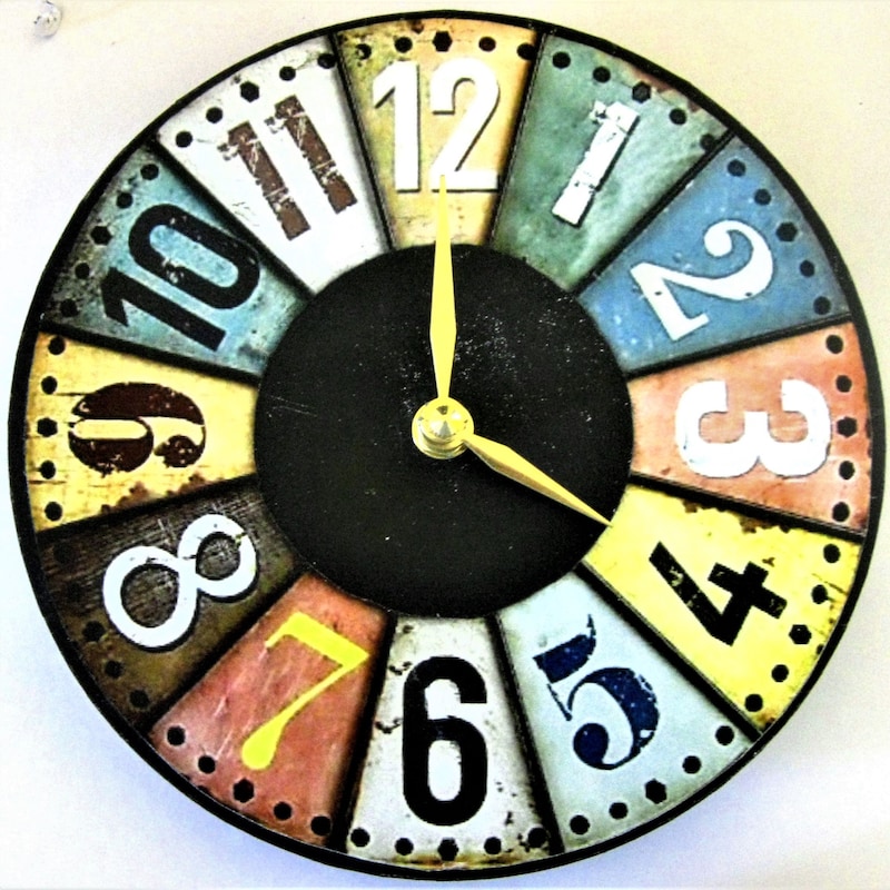 Plate Wall Clock - Etsy