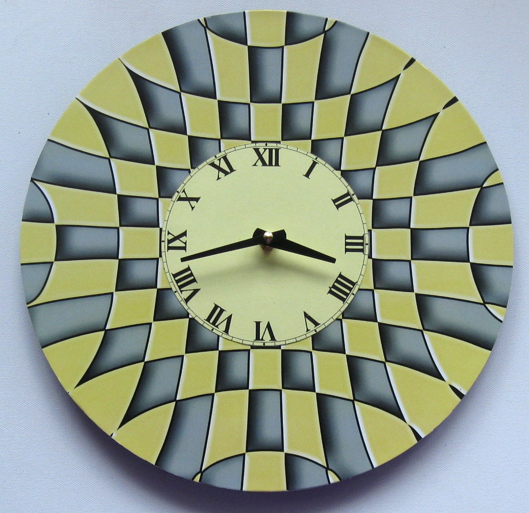 Unique Wall Clock. Modern Clock. Art Clock. 12 Inch Clock. Eco-friendly ...