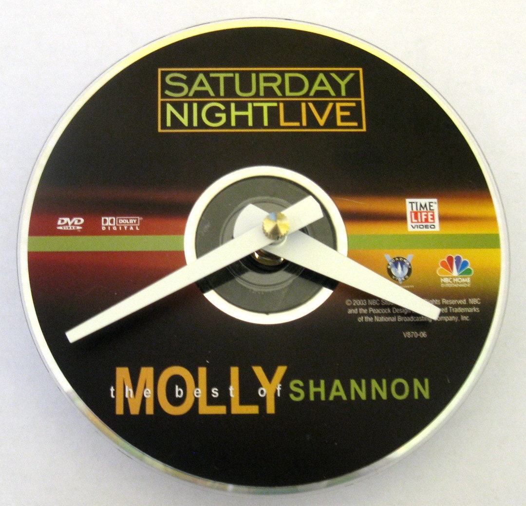 Molly Shannon Clock. Saturday Night Live Clock. Recycled DVD. - Etsy