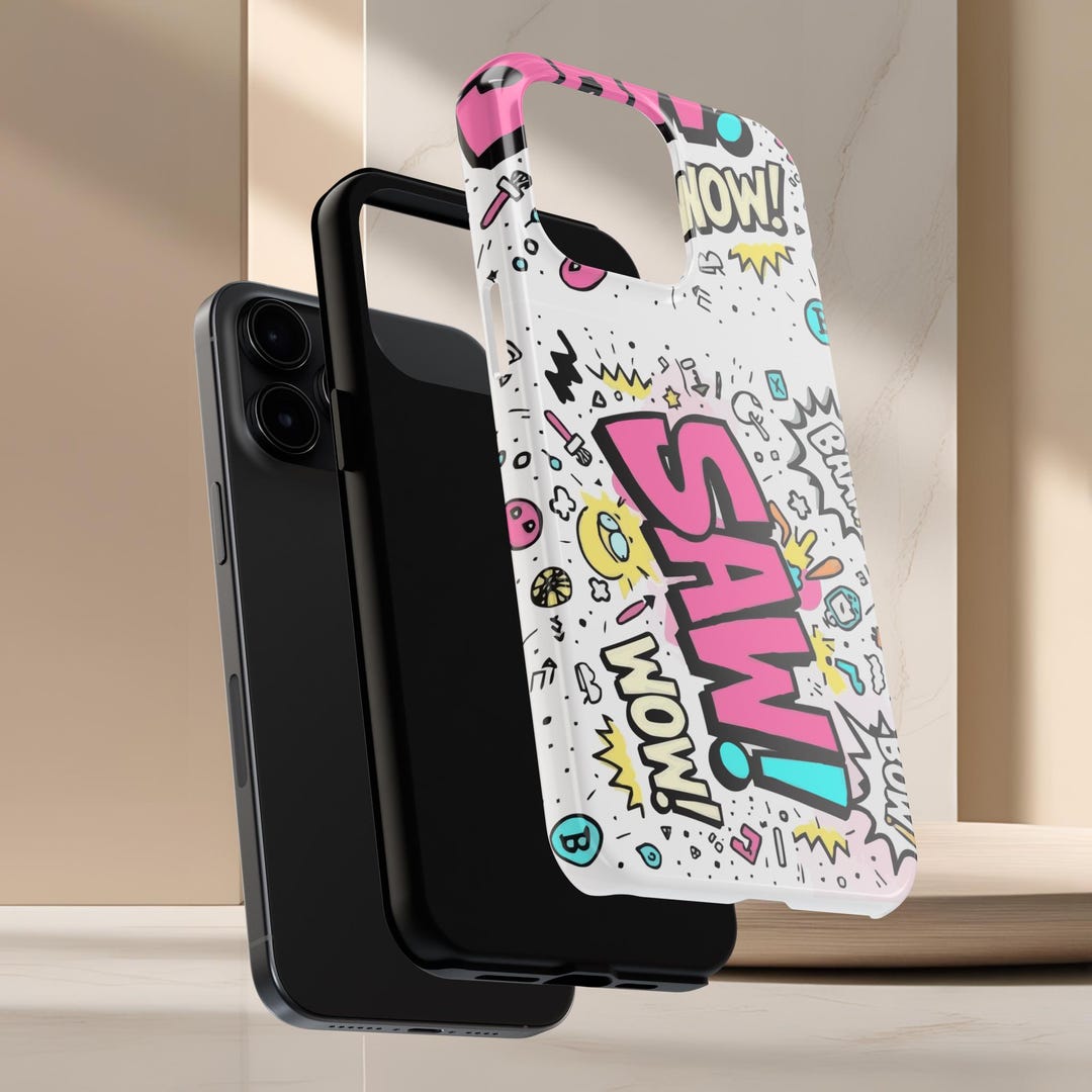 Colorful Tough Phone Cases : Pop Art Vibe, Perfect Gift for Teens ...