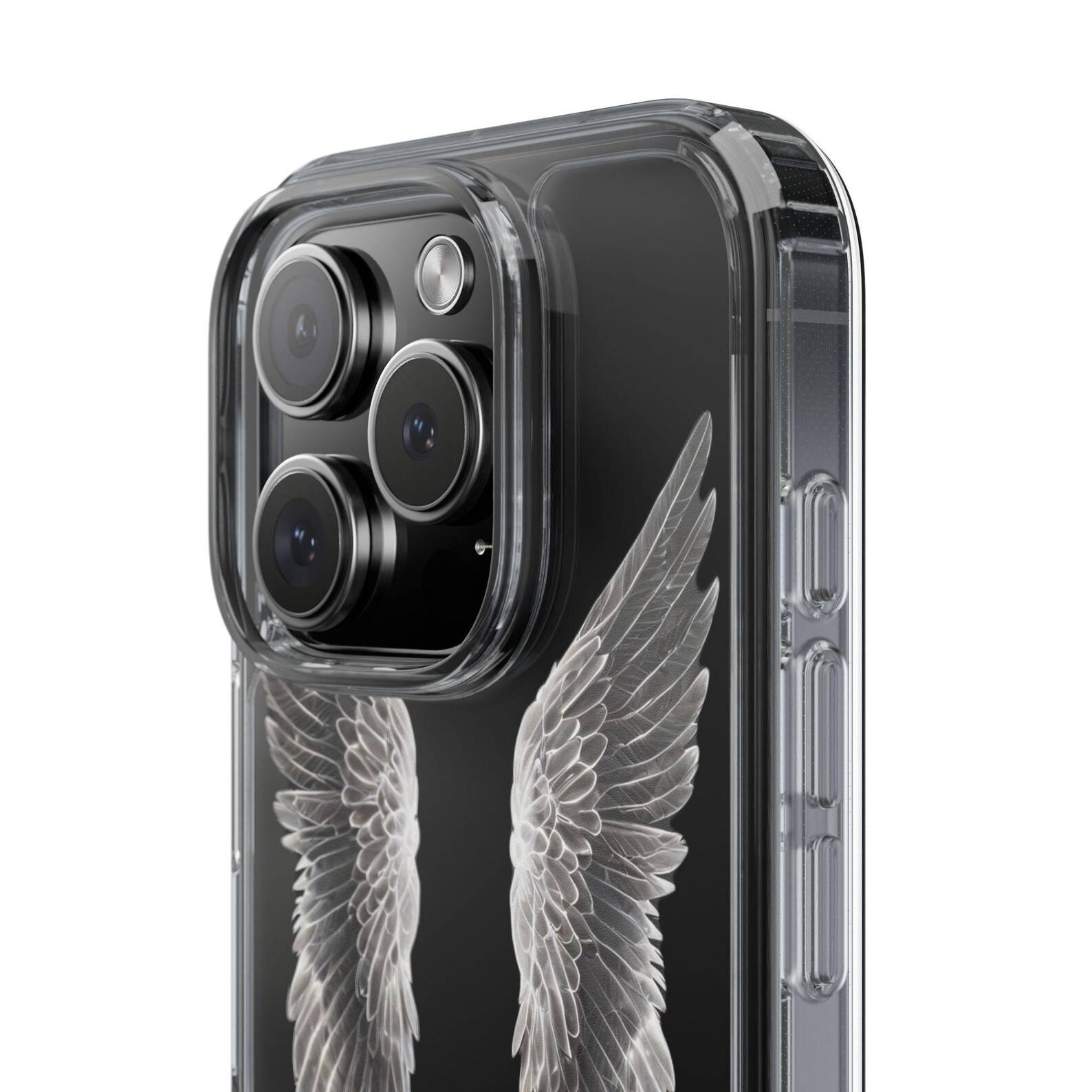 Angel Wings Clear Phone Case, Ethereal Cell Phone Protector, Minimalist ...