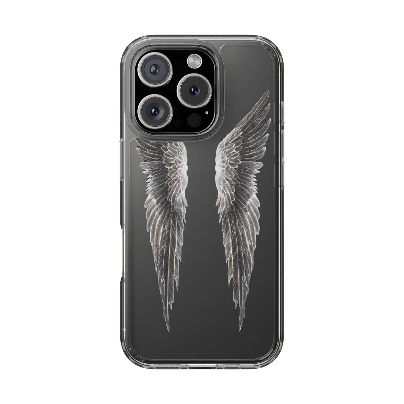 Angel Wings Clear Phone Case, Ethereal Cell Phone Protector, Minimalist ...
