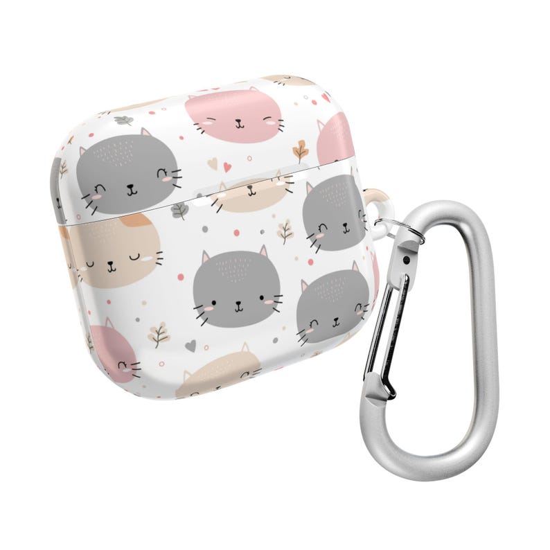 Cute Cat Airpods Case for Pet Lovers Kawaii AirPod 4 3 Pro Case Cat Mom ...