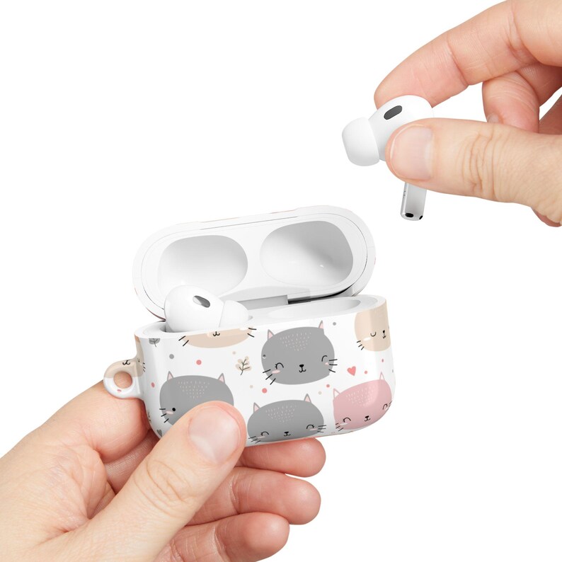 Cute Cat Airpods Case for Pet Lovers Kawaii AirPod 4 3 Pro Case Cat Mom ...