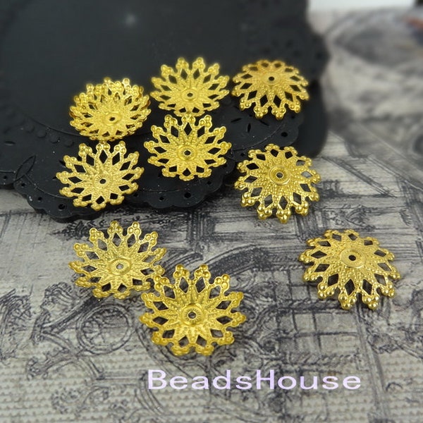Filigree Bead Caps - Etsy