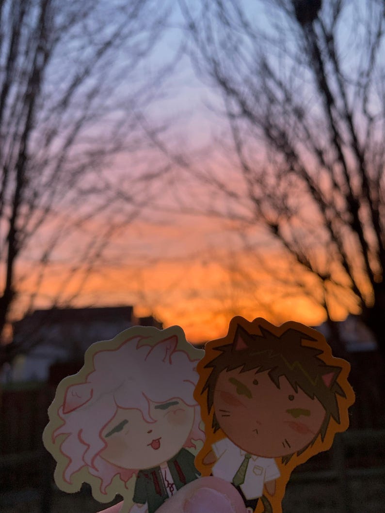 SDR2 Holographic Nagito Komaeda & Hajime Hinata Puppy and Kitty ...