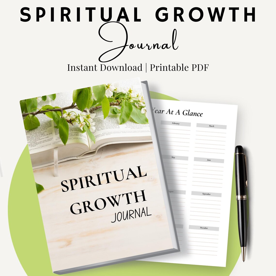 Printable Spiritual Growth Journal | Christian Devotional Planner ...