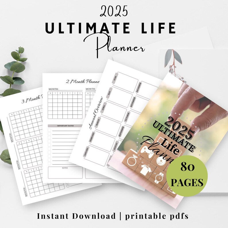 2025 Ultimate Life Planner | Goal Setting, Habit Tracker and Daily ...