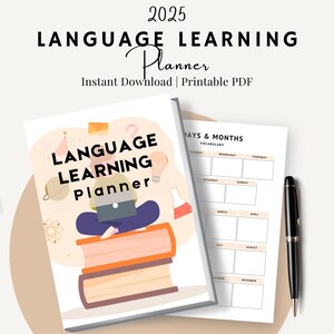 2025 Language Learning Planner: Printable Study Tracker (PDF) - Etsy