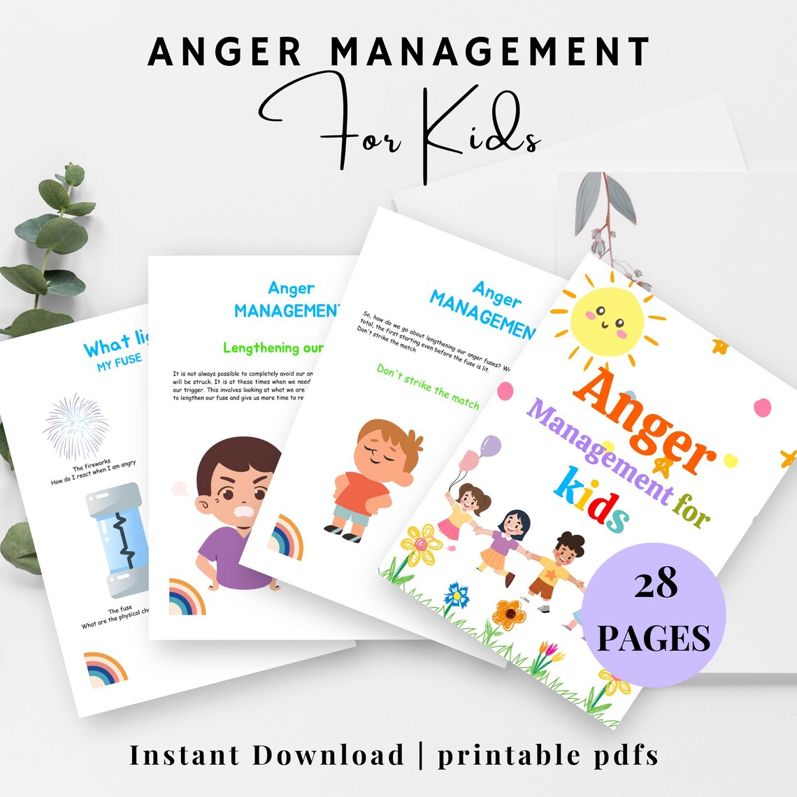 Anger Management Workbook for Kids: Emotional Regulation, Coping Skills ...
