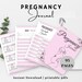 Pregnancy Journal Printable | Digital Baby Bump Tracker & Mom-to-be ...