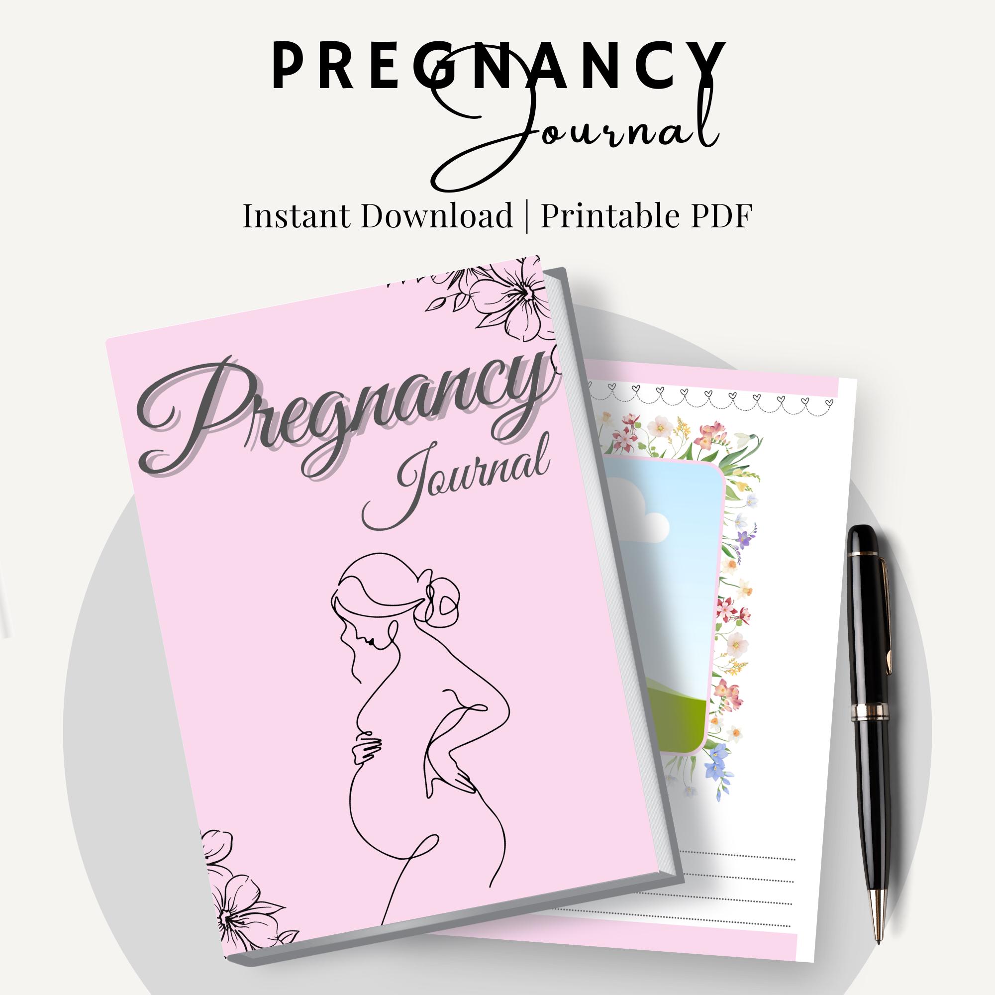 Pregnancy Journal Printable | Digital Baby Bump Tracker & Mom-to-be ...