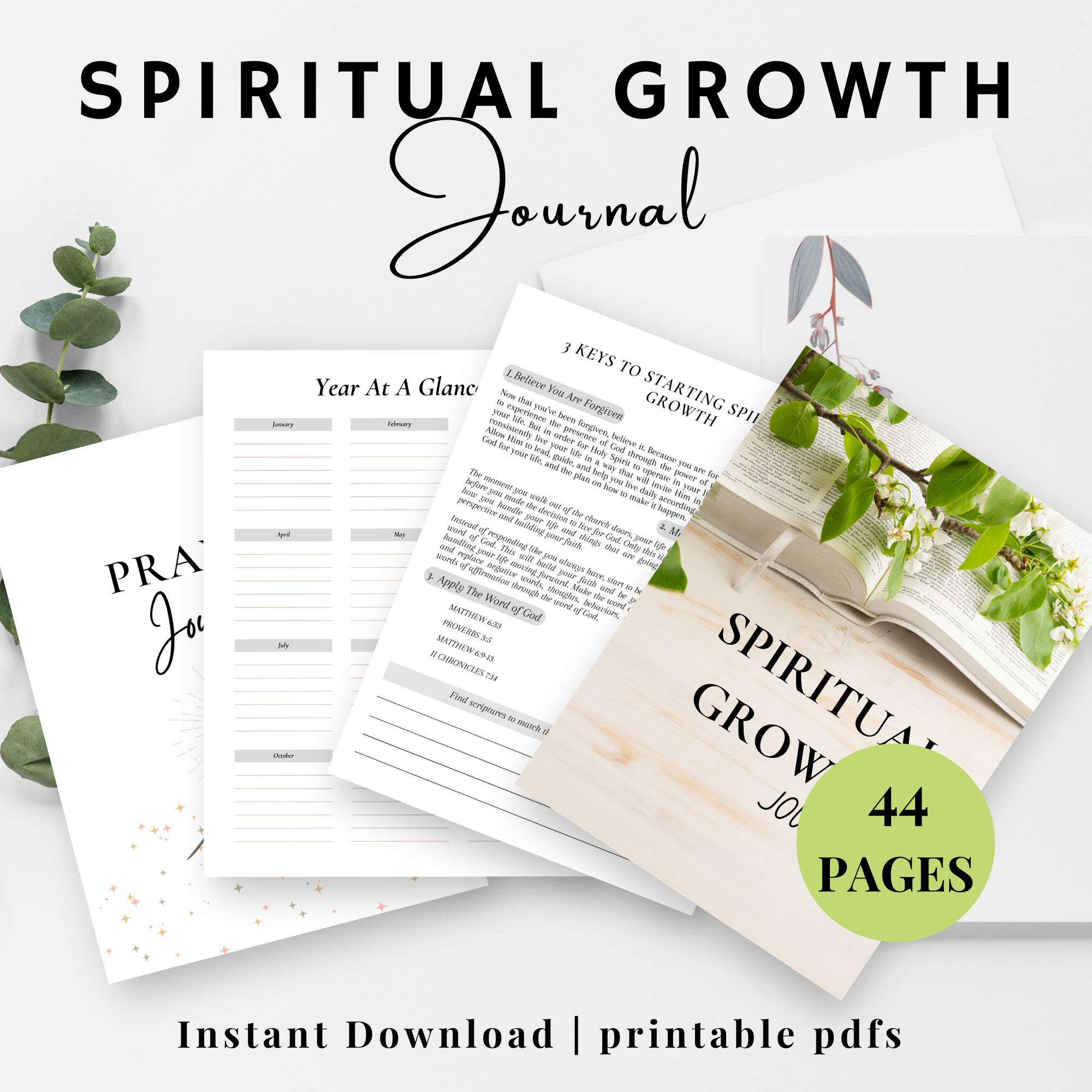 Printable Spiritual Growth Journal | Christian Devotional Planner ...