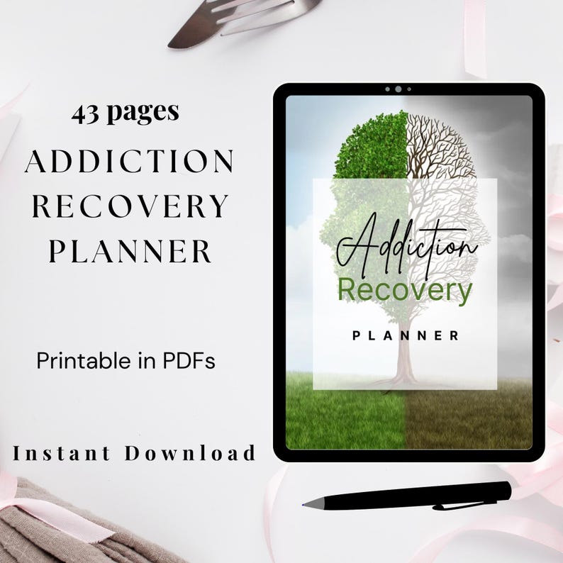 Printable Addiction Recovery Journal: Daily Sobriety Tracker (PDF) - Etsy