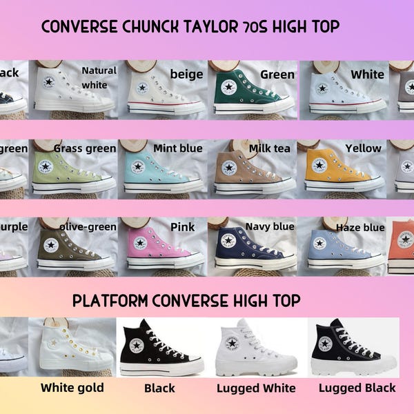 Long Converses - Etsy