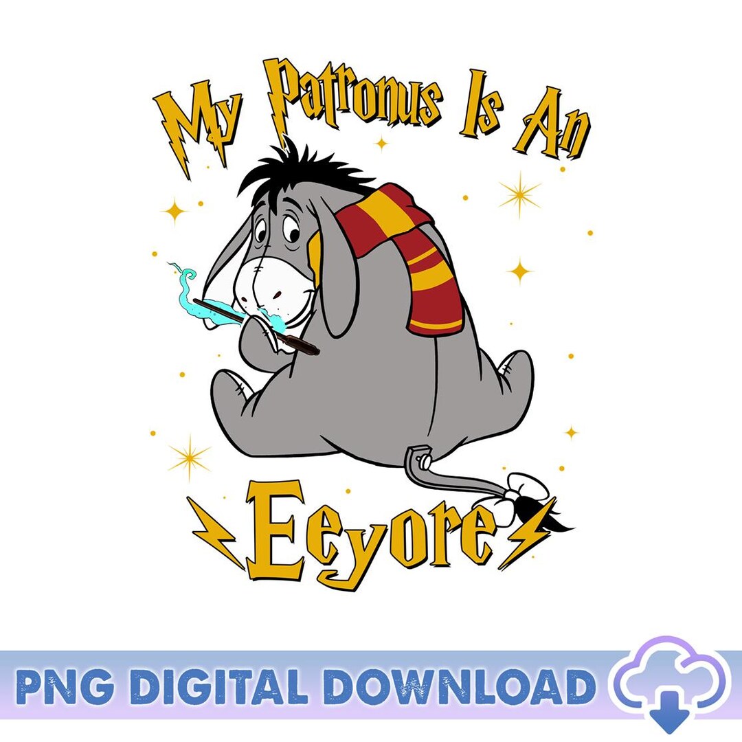 My Patronus is an Eeyore PNG, Disneyland Eeyore Png, Magical Eeyore Png, Winnie the Pooh Png ...