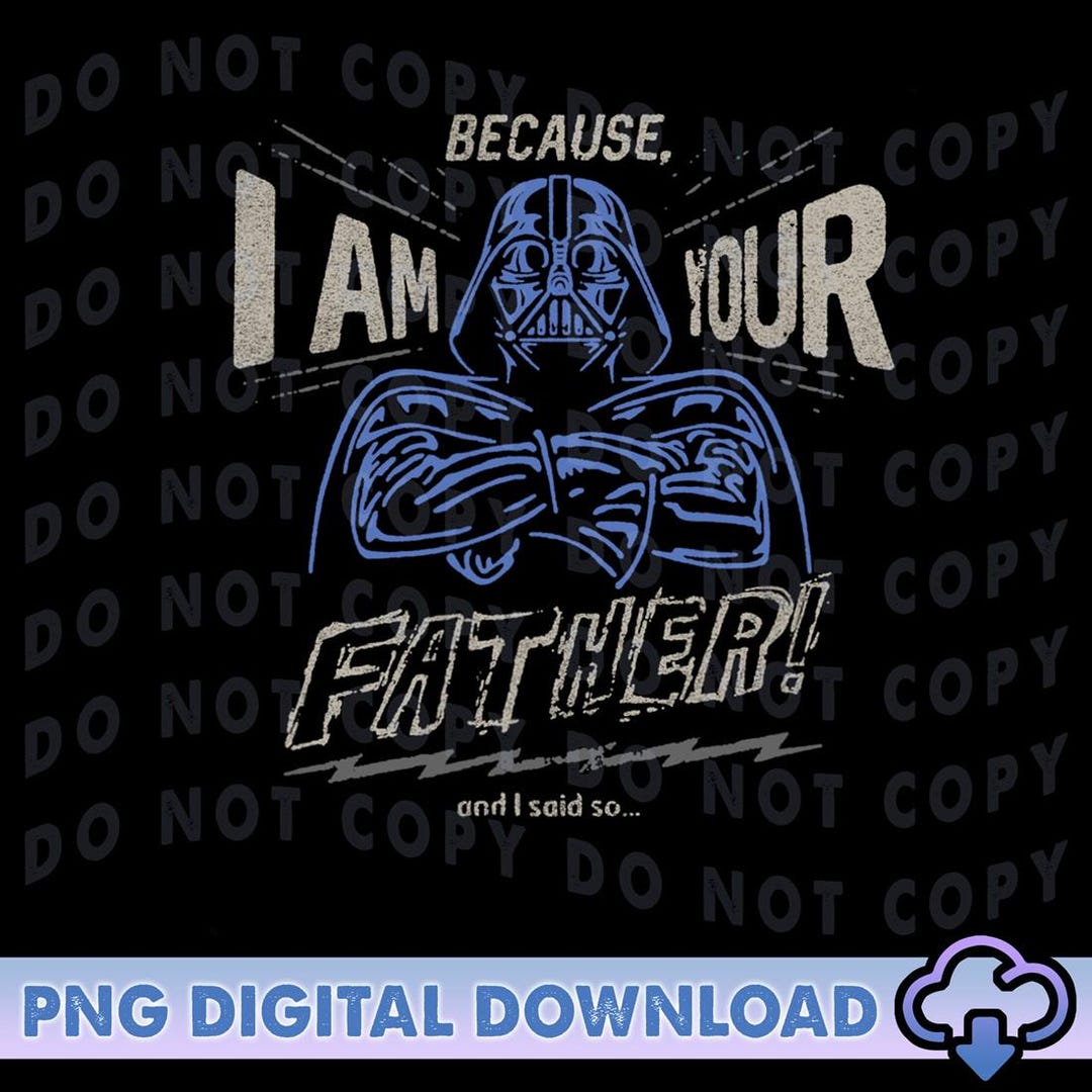 Darth Vader Dad PNG, Starwars Png for Dad, Starwars Darth Vader Png ...