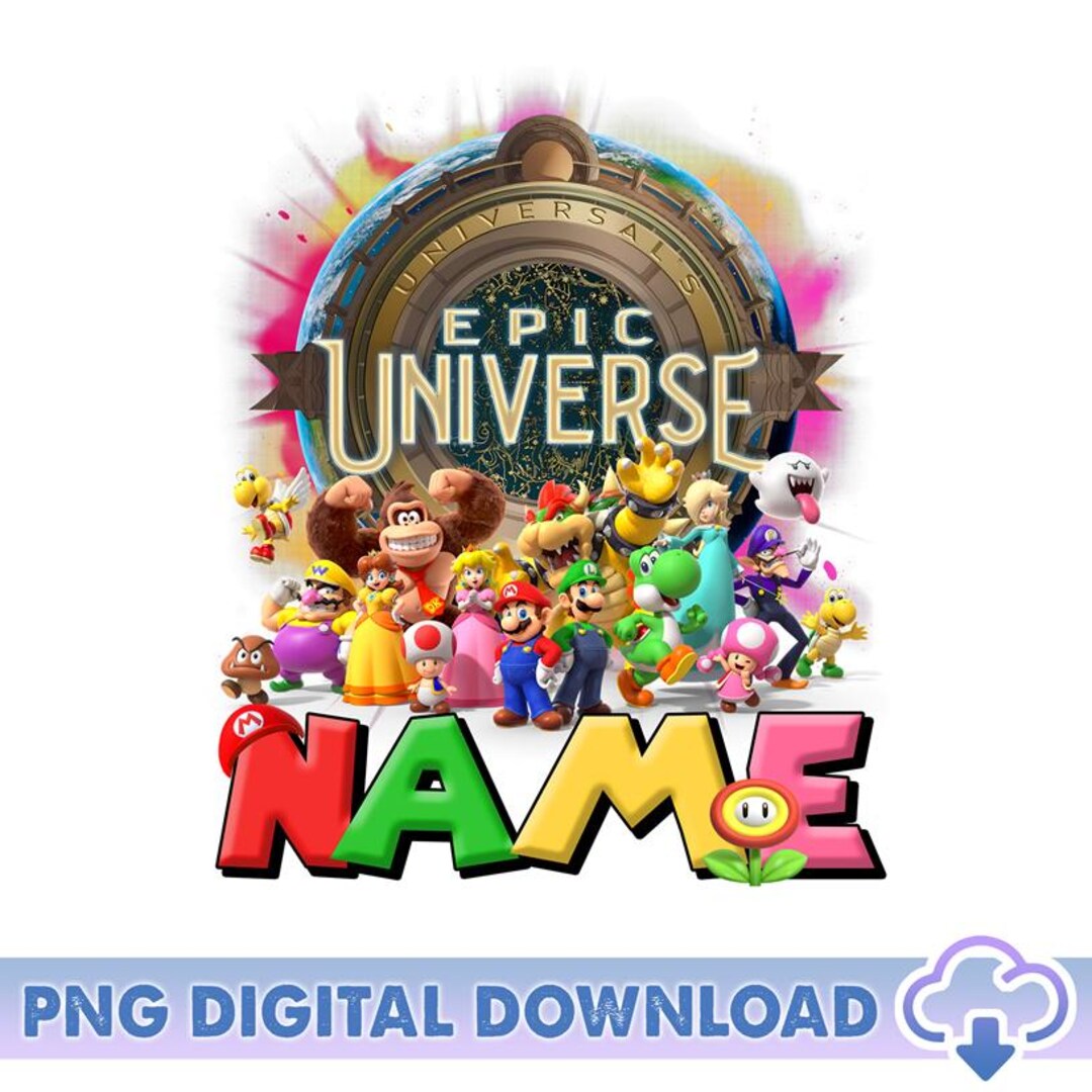 Disneyland Super Mario Epic Universe PNG, Custom Princess Peach Epic ...