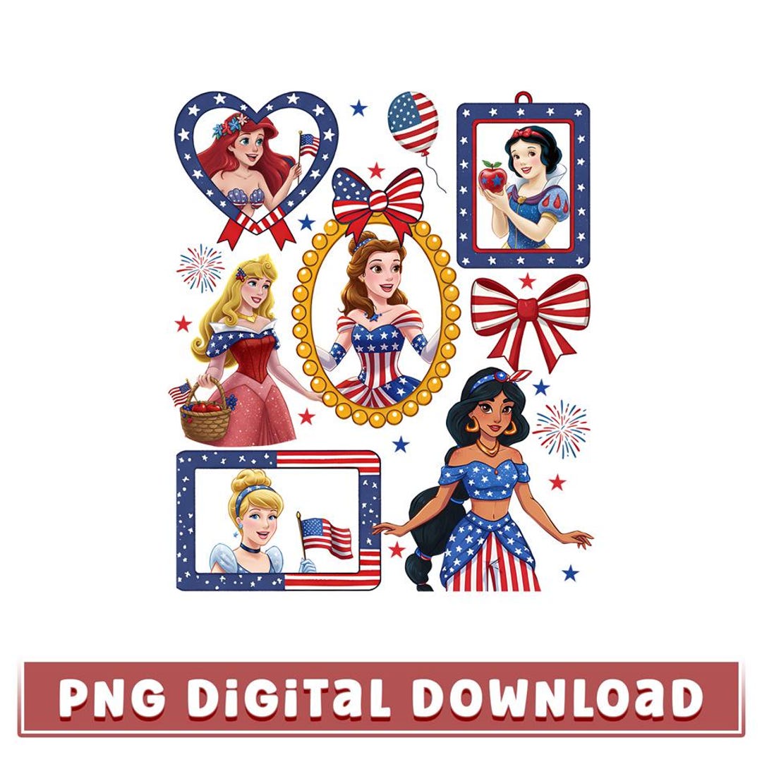 Disneyland Princess 4th of July PNG, Disneyland Princess Coquette ...
