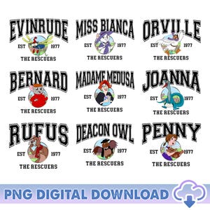 The Rescuers Characters Est 1977 PNG, Bianca Bernard Madam Medusa ...