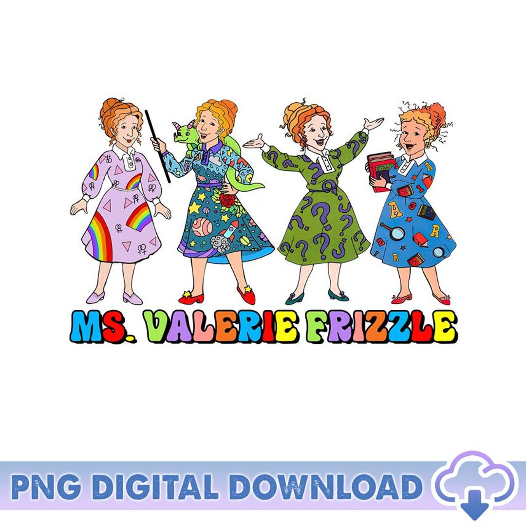 Ms. Valerie Frizzle PNG, Miss Frizzle Png, Back to School Png, Magic ...