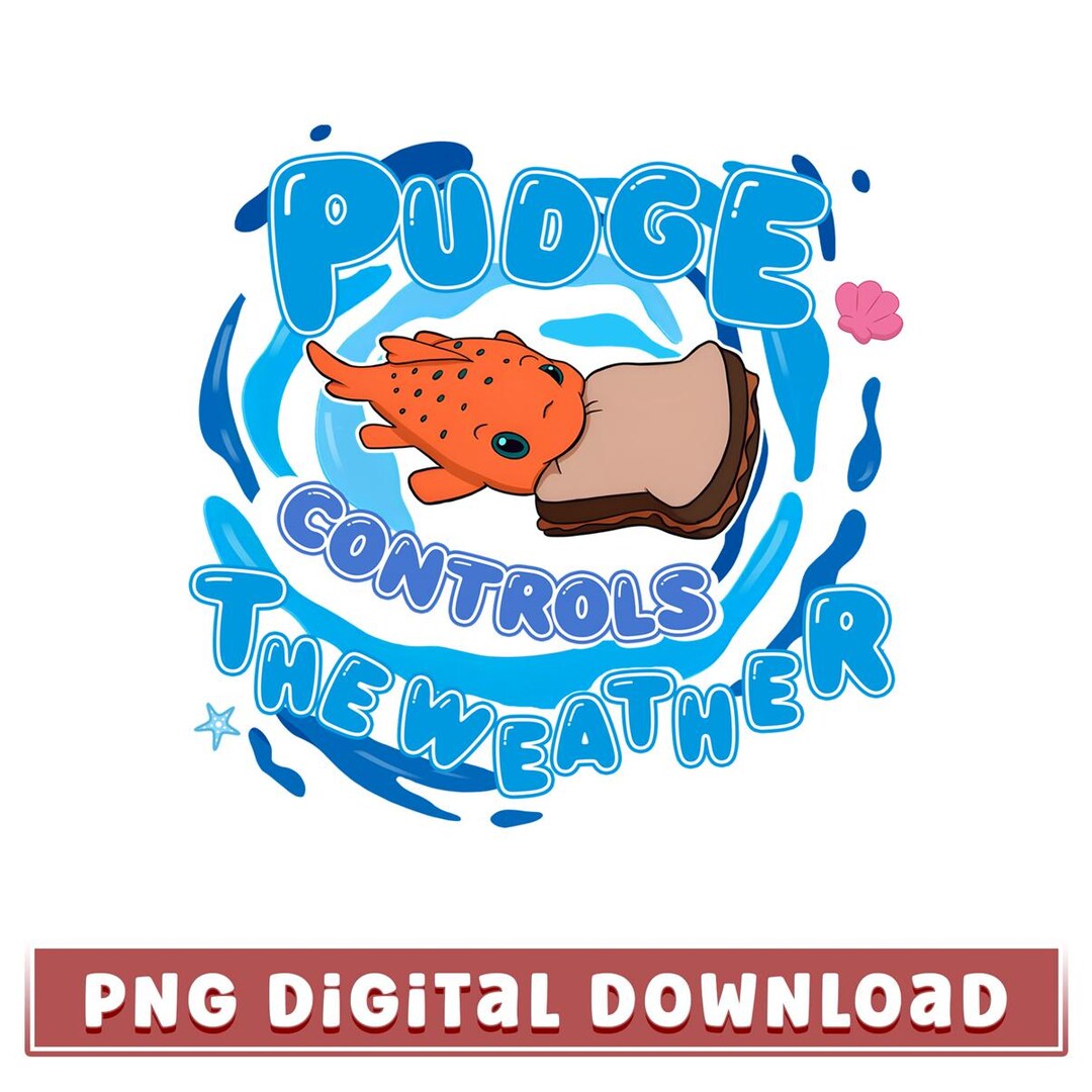 Lilo and Stitch Pudge Controls the Weather PNG, Disneyland Fish Pudge ...
