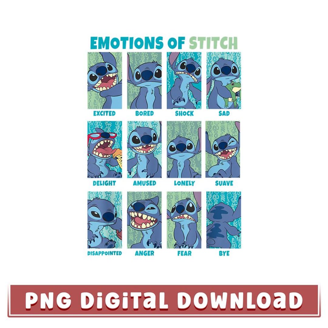 Disneyland Emotions of Stitch Panels PNG, Lilo and Stitch Png, Stitch ...