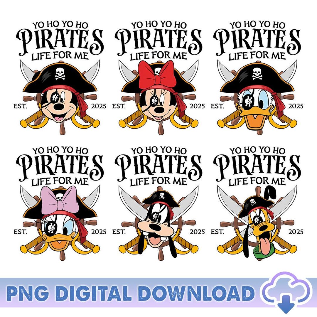 Yo Ho Yo Ho Pirate Life for Me PNG Bundle, Disneyland Pirates of ...