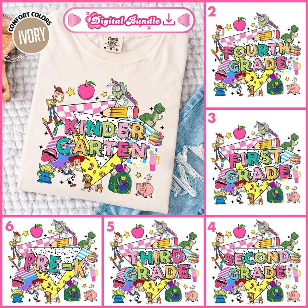 Toy Story Back to School PNG Bundle, First Day of School, Magical ...