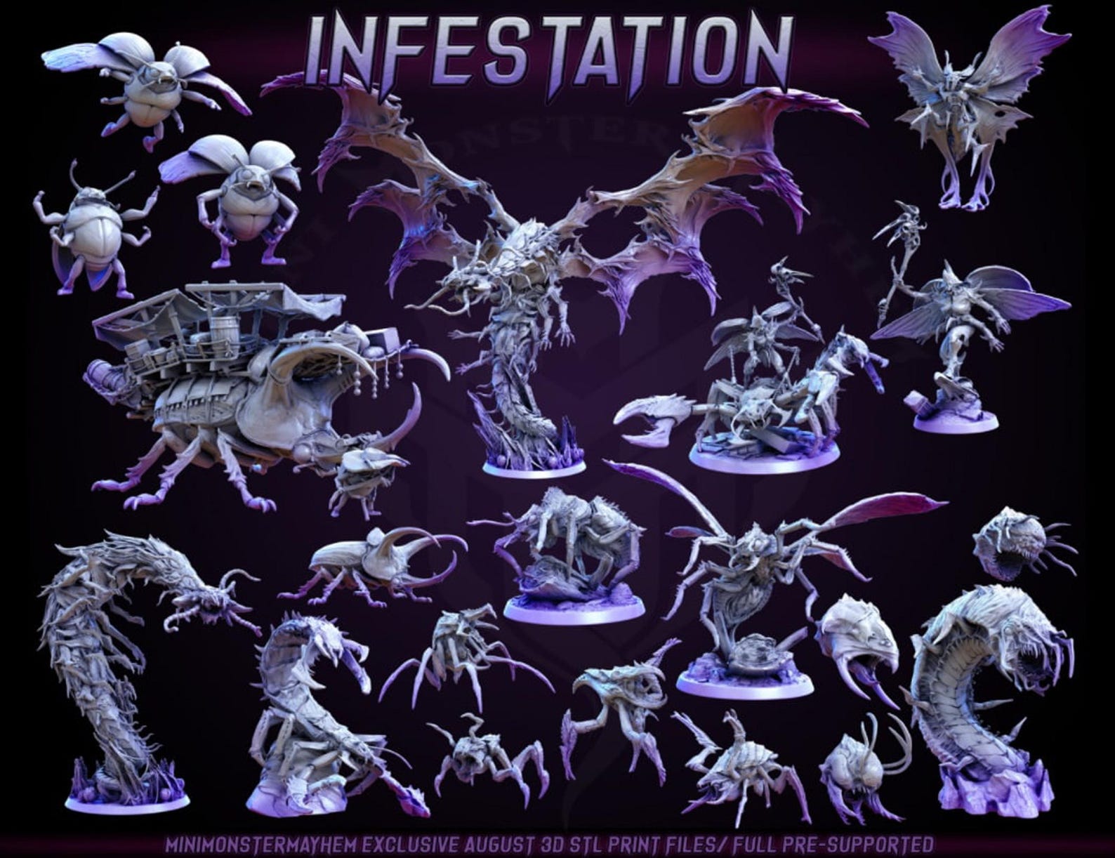 İnfestation / Dnd Stl Files, Stl Files, Stl Pack, Pathfinder Stl, Best ...