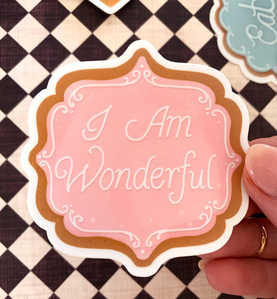 I Am Wonderful Cookie Vinyl Sticker - Etsy