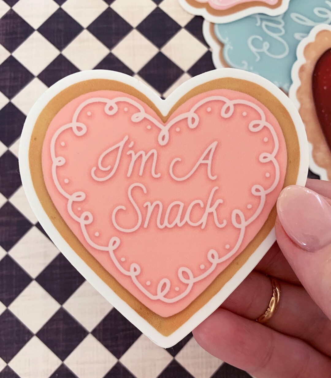 I'm A Snack Cookie Vinyl Sticker - Etsy